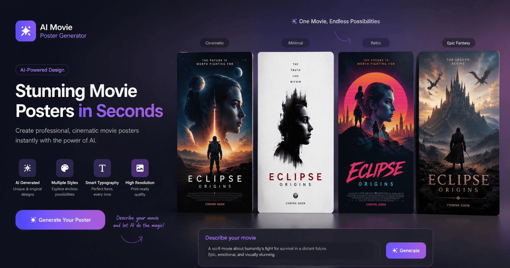 AI Movie Poster Generator - Free Film Poster Maker | Mew Design